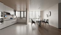 China Factory Modern Kitchen Cabinet With Various Carcass Material For Hotel for sale