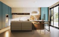 China American Commercial Wooden Cabinet Kitchen Cabinets With Adjustable Door Hinges for sale
