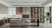 China Factory Cherry Kitchen Cabinet With Raised Door With Granite Countertop for sale