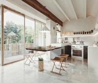 China Ready Made Custom Furniture Small Wood Color Modular Oak Kitchen Cabinet Set for sale