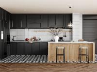 China Manufacturer Cupboard Design Corner Freestanding Pantry Kitchen PVC Cabinets for sale