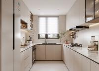 China Modern Design White Color And Wood Kitchen Cabinets for sale