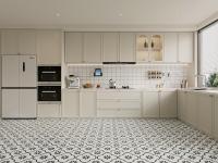 China Modern Design White Color And Wood Kitchen Cabinets for sale