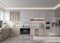 China New Model Australia Bespoke Custom Plywood Melamine Kitchen Cabinet for sale