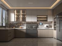 China Customized Modular Modern MDF Plywood Furniture Lacquer Kitchen Cabinets for sale