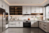 China Customized Modular Modern MDF Plywood Furniture Lacquer Kitchen Cabinets for sale