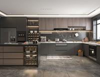China Customized Modular Modern MDF Plywood Furniture Lacquer Kitchen Cabinets for sale