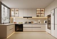 China Brushed Surface Treatment Multifunction Sink Kitchen Cabinets for sale