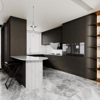 China New Style MDF Cupboard Furniture For Customized Kitchen Cabinetry Sets for sale