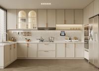 China Full Wall Custom Kitchen Furniture Lacquer Finished Plywood Kitchen Cabinet for sale