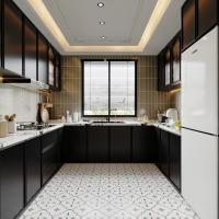 China Hidden Drawer Guide Rail European Matt White Kitchen Furniture Kitchen Cabinets for sale