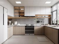 China Wholesale Wood Kitchen Furniture Hotel Apartment Kitchen Cabinet Home Use for sale