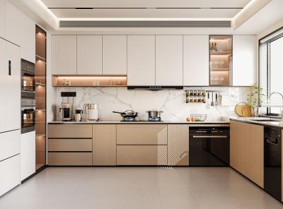 China Wholesale Wood Kitchen Furniture Hotel Apartment Kitchen Cabinet Home Use for sale