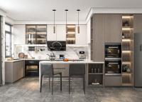 China Modern Cabinets Kitchen With Complete Kitchen Island For Environmental Friendly for sale