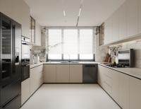 China Modern Cabinets Kitchen With Complete Kitchen Island For Environmental Friendly for sale