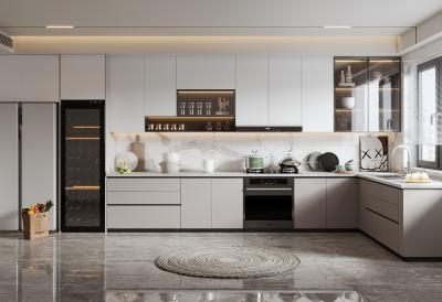 China Home Kitchen Foshan Factory Furniture Kitchen Cabinet With Countertop for sale