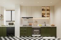 China Furniture Storage Soft Closing Home Complete LED Light Cupboard Kitchen Cabinets for sale