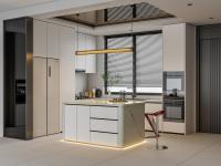 China Lacquer Kitchen Island Furniture Cocina White Shaker Modular Kitchen Cabinet for sale