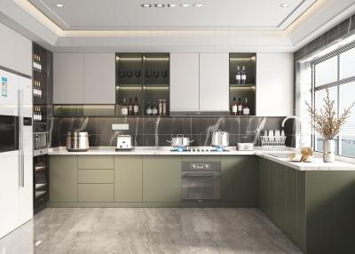 China Modern High End Customize European Living Room Kitchen Cabinet For Apartment for sale