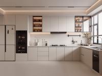 China Modern High End Customize European Living Room Kitchen Cabinet For Apartment for sale