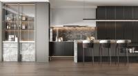 China Custom Design Manufacturing European Style Living Room Furniture Kitchen Cabinet for sale