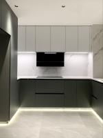 China Custom Acrylic Lacquer Design Kitchen Cabinets For Global Projects for sale