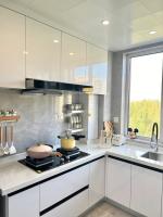 China Custom Acrylic Lacquer Design Kitchen Cabinets For Global Projects for sale