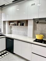 China Modern Design China Manufacture Wooden Modular UV Lacquer Kitchen Cabinet Door for sale