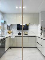 China Factory Customized Design Modern Cabinet Kitchen Furniture Melamine Door Finish for sale