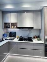 China Factory Customized Design Modern Cabinet Kitchen Furniture Melamine Door Finish for sale