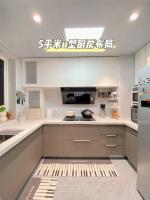 China Factory Customized Design Modern Cabinet Kitchen Furniture Melamine Door Finish for sale