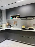China Modern Plywood Cupboard Completed Cabinet Set With Islands Custom Kitchen for sale