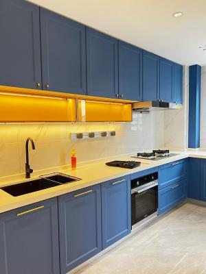 China Modern Designs Kitchen Cabinets  For Apartment with Soft Closing Sliders for sale