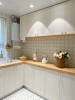 China Modern Designs Kitchen Cabinets  For Apartment with Soft Closing Sliders for sale