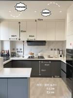 China Light Luxury Matte Paint MDF Wooden Kitchen Morden Home Cabinet Furniture for sale