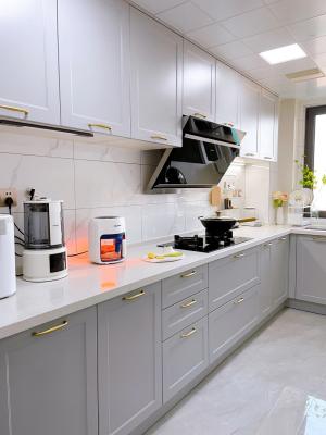 China Light Luxury Matte Paint MDF Wooden Kitchen Morden Home Cabinet Furniture for sale