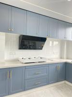 China Light Luxury Matte Paint MDF Wooden Kitchen Morden Home Cabinet Furniture for sale