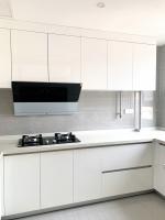 China High End Melamine Kitchen Cabinet With Island Custom Cabinets for sale
