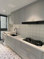 China Home furniture Modern Kitchen Cabinet With Particle Board Carcase Material for sale