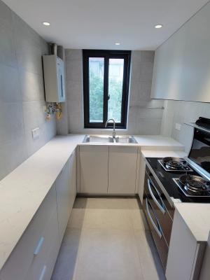 China HPL Laminated Finished Wooden Kitchen Cabinetry For Dining Room Decoration for sale