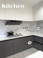 China HPL Laminated Finished Wooden Kitchen Cabinetry For Dining Room Decoration for sale