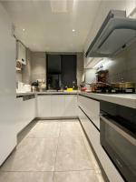 China HPL Laminated Finished Wooden Kitchen Cabinetry For Dining Room Decoration for sale