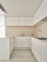 China Laminate Kitchen Cabinet Sets With Clear Glass Door Panel Wall Cabinets for sale