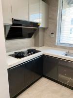 China Accessories Drawer Slide Kitchen Cabinet Melamine PET For Apartment Residence for sale