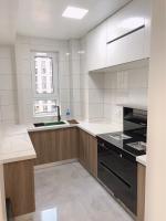 China Modular Cabinets Melamine Marble Counptertop Furniture Kitchen Cabinets for sale