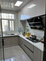 China Modular Cabinets Melamine Marble Counptertop Furniture Kitchen Cabinets for sale