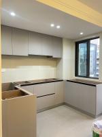 China L Shaped Kitchen Cabinet Simple Design With Open Shelves For Apartment for sale