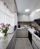 China Custom Made Home Furniture Laminate Modern Style Kitchen Cabinets for sale