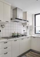 China Economic Style Flat Panel Laminate Small Kitchen Cabinets for Villa for sale