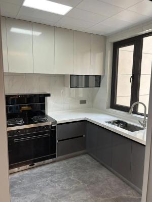 China Modern Kitchen Cupboard Melamine Kitchen White Lacquer Chinese Furniture for sale
